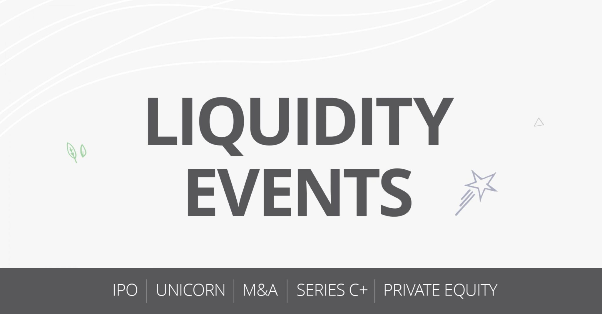 Liquidity Events – Managing shareholders and planning for your company ...